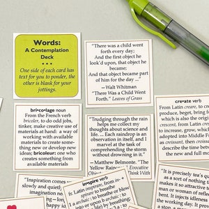 A Tiny Set of Message Cards With Inspirational Quotes and - Etsy