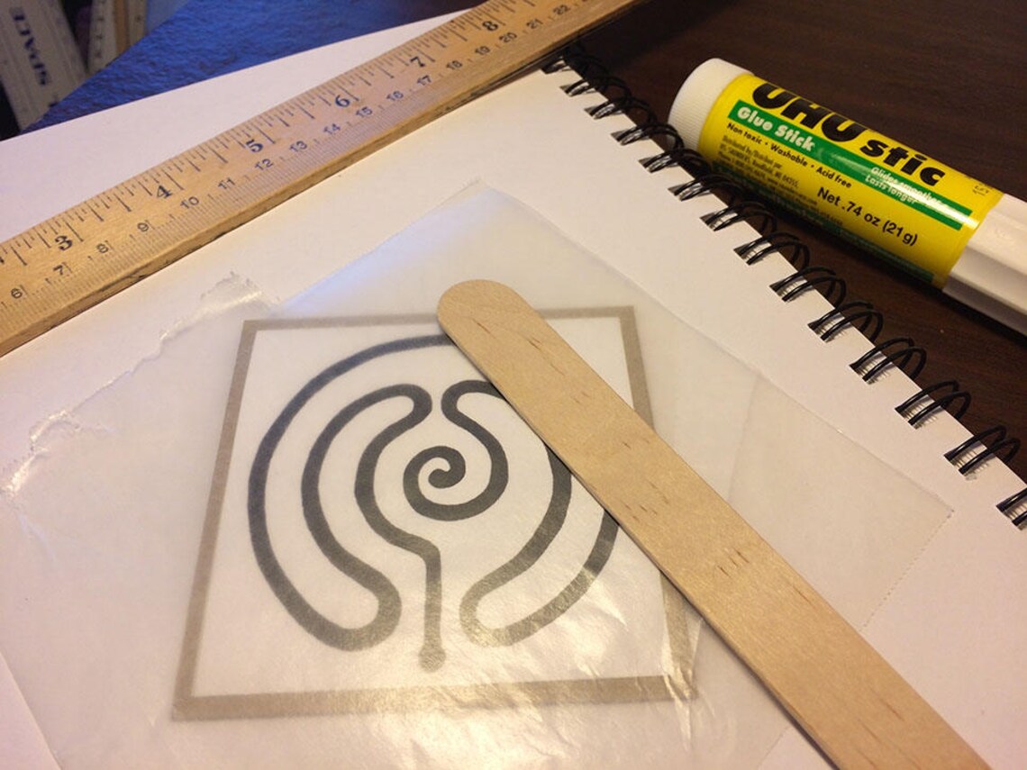 DIY finger labyrinth. Printable download of a mini labyrinth & | Etsy