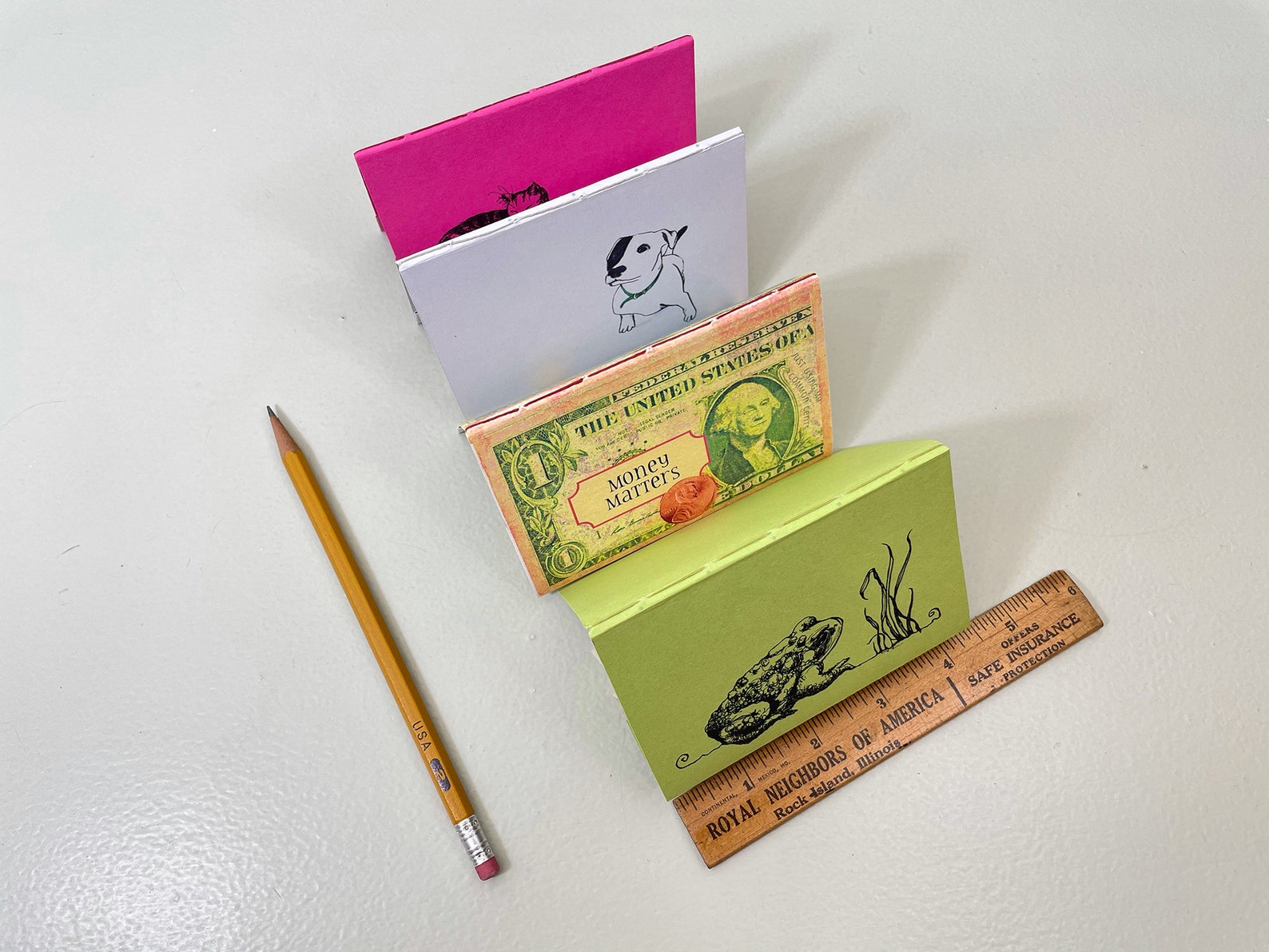 Pocket Ledger With Choice of Covers. Spending Log With Receipt Pocket ...