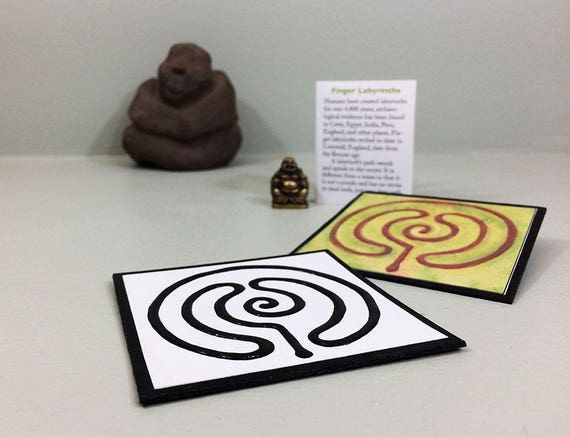 DIY finger labyrinth. Printable download of a mini labyrinth & | Etsy