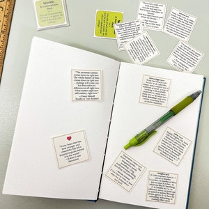 A Tiny Set of Message Cards With Inspirational Quotes and - Etsy