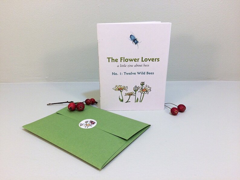 The Flower Lovers a Zine About Bees. Illustrated Zine About | Etsy