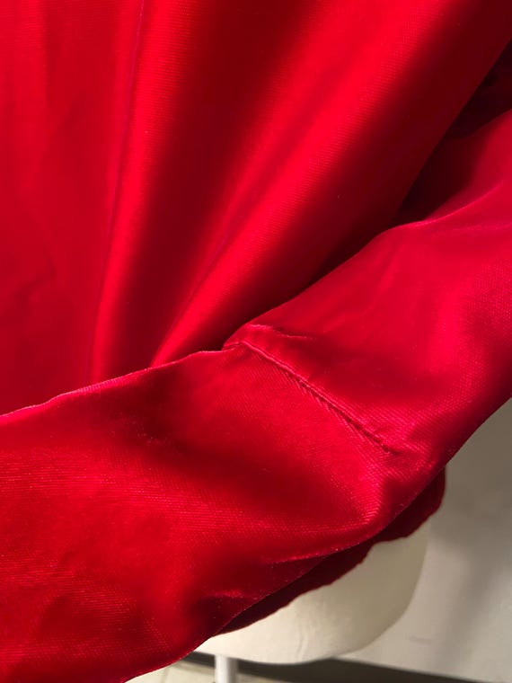 Vintage Velvet Red Rhinestone Jacket - Gem