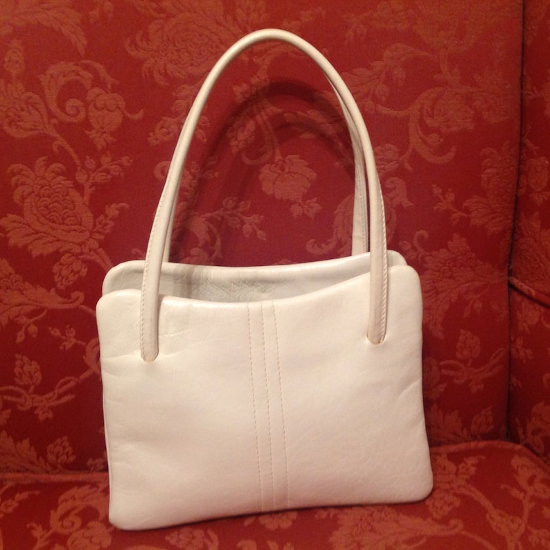 Vintage Jane Shilton English Made White Leather Dainty Petite Summer ...