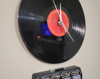 Upcycled Turntable Clock, Record Player Clock, GSR Turntable, Mancave ...