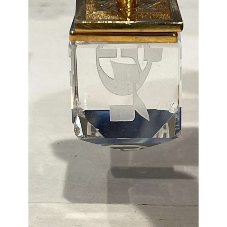Crystal Dreidel Paperweight Gold Star of David Hanukkah Decor Gift - Etsy