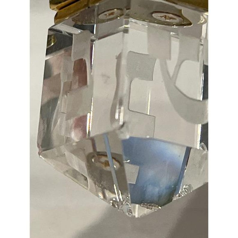 Crystal Dreidel Paperweight Gold Star of David Hanukkah Decor Gift - Etsy