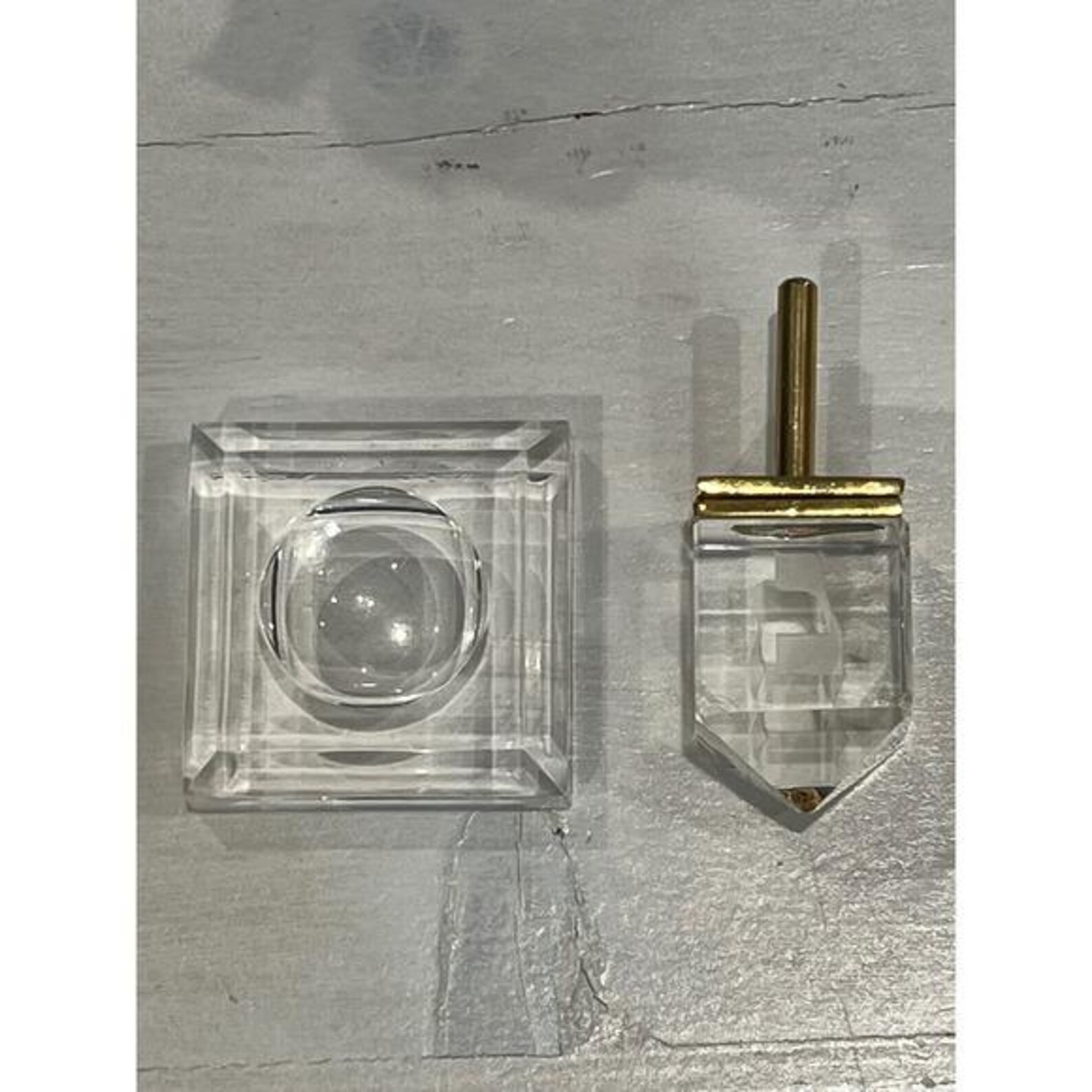 Crystal Dreidel Paperweight Gold Star of David Hanukkah Decor Gift - Etsy