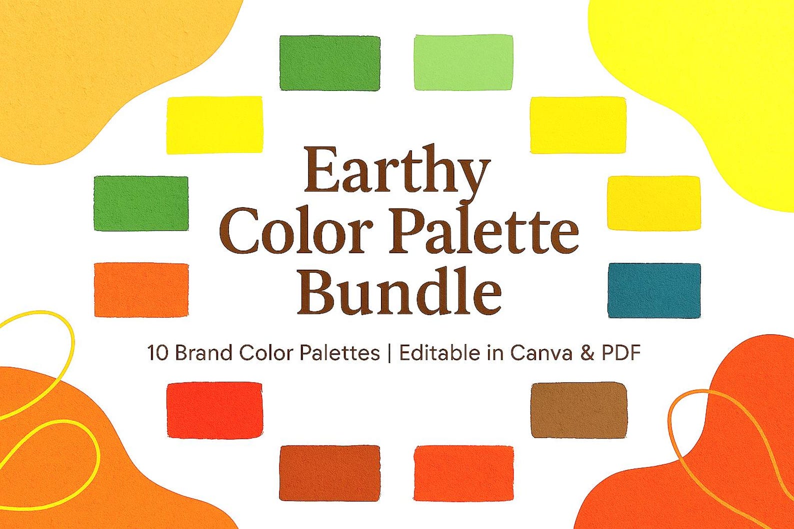 Color Palette Bundle – 10 Branding Color Palettes for Canva + PDF ...