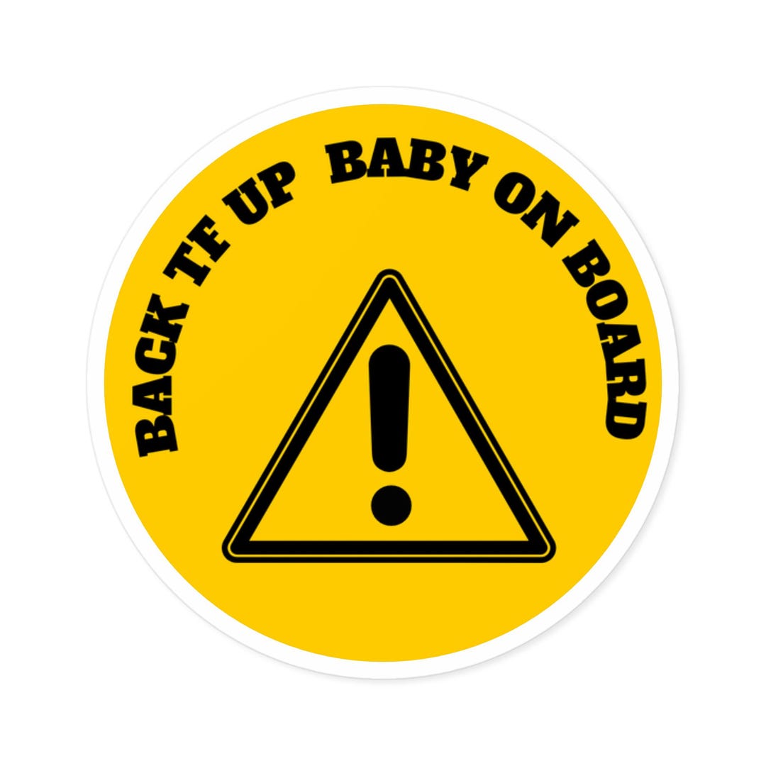 Funny Baby on Board Stickers, Warning Sign, Car Decor, Gift for New ...