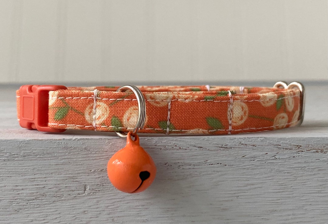 Fall Cat Collar Breakaway Collar with bell, Orange Fall Cat Collar ...