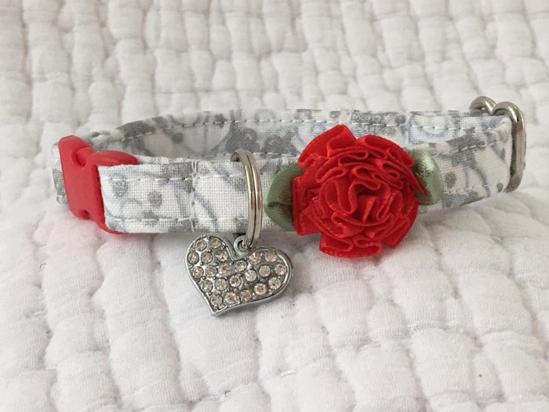 Cat Collar Breakaway Collar With Bell, Custom Made Cat Collar - Etsy