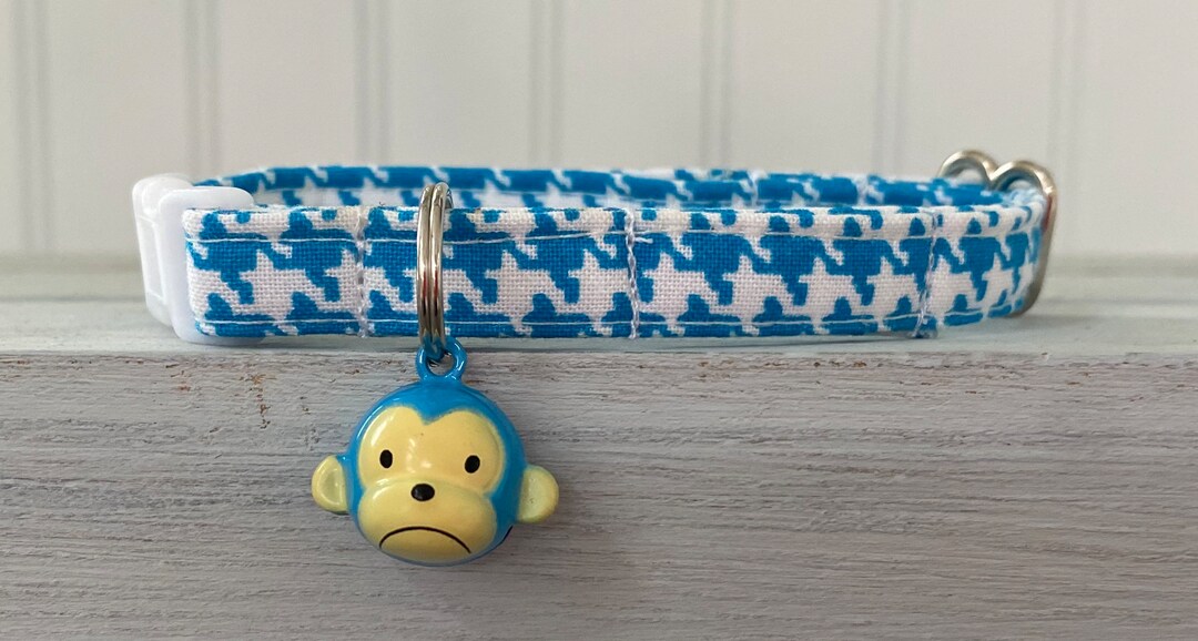 Monkey Cat Collar, Monkey Mini Dog Collar, Custom Size Collar - Etsy
