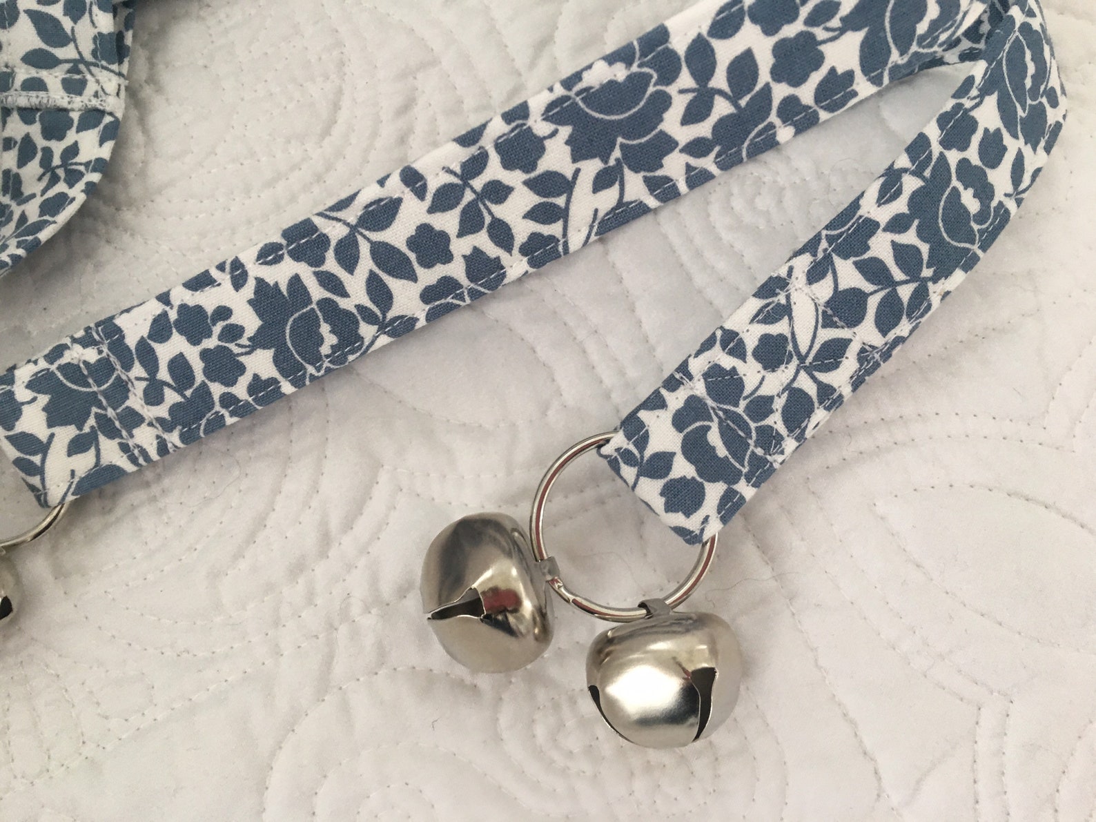 Training Bell, Farmhouse Blue, Cream Custom Dog, Dog Potty Training ...