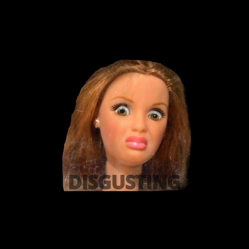 Funny Disgusting Doll Face Meme T-shirt. - Etsy