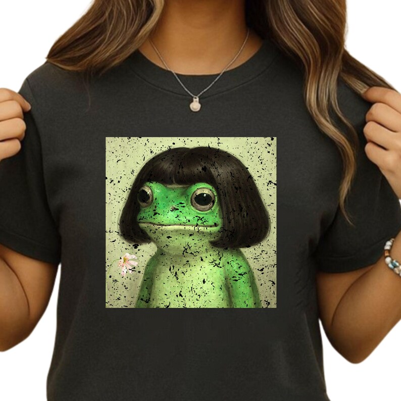Frog Face With Bob Haircut Meme 2026 Shirt. - Etsy