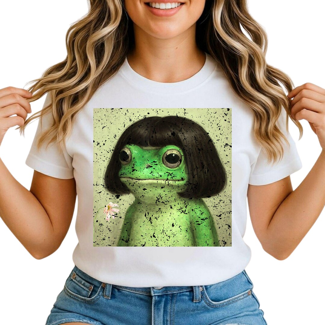 Frog Face With Bob Haircut Meme 2026 Shirt. - Etsy