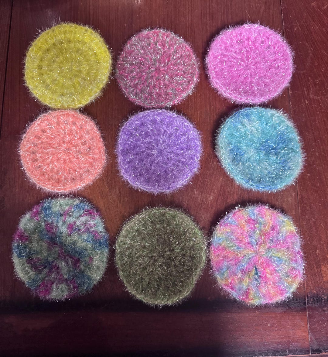 They're Colorful Crochet Kitchen Sponges - Etsy