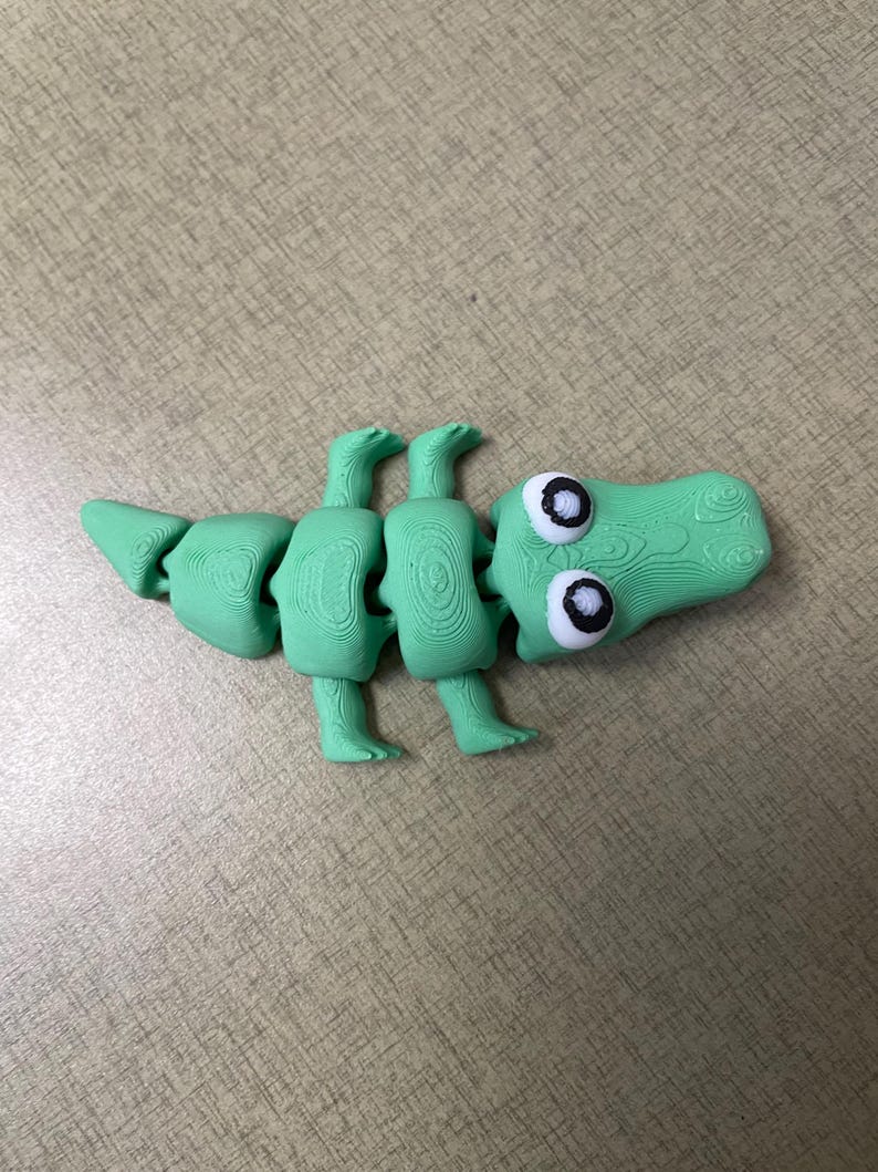 Flexible Crocodile Fidget Toy Fun 3D Printed Gift for Reptile Lovers - Etsy