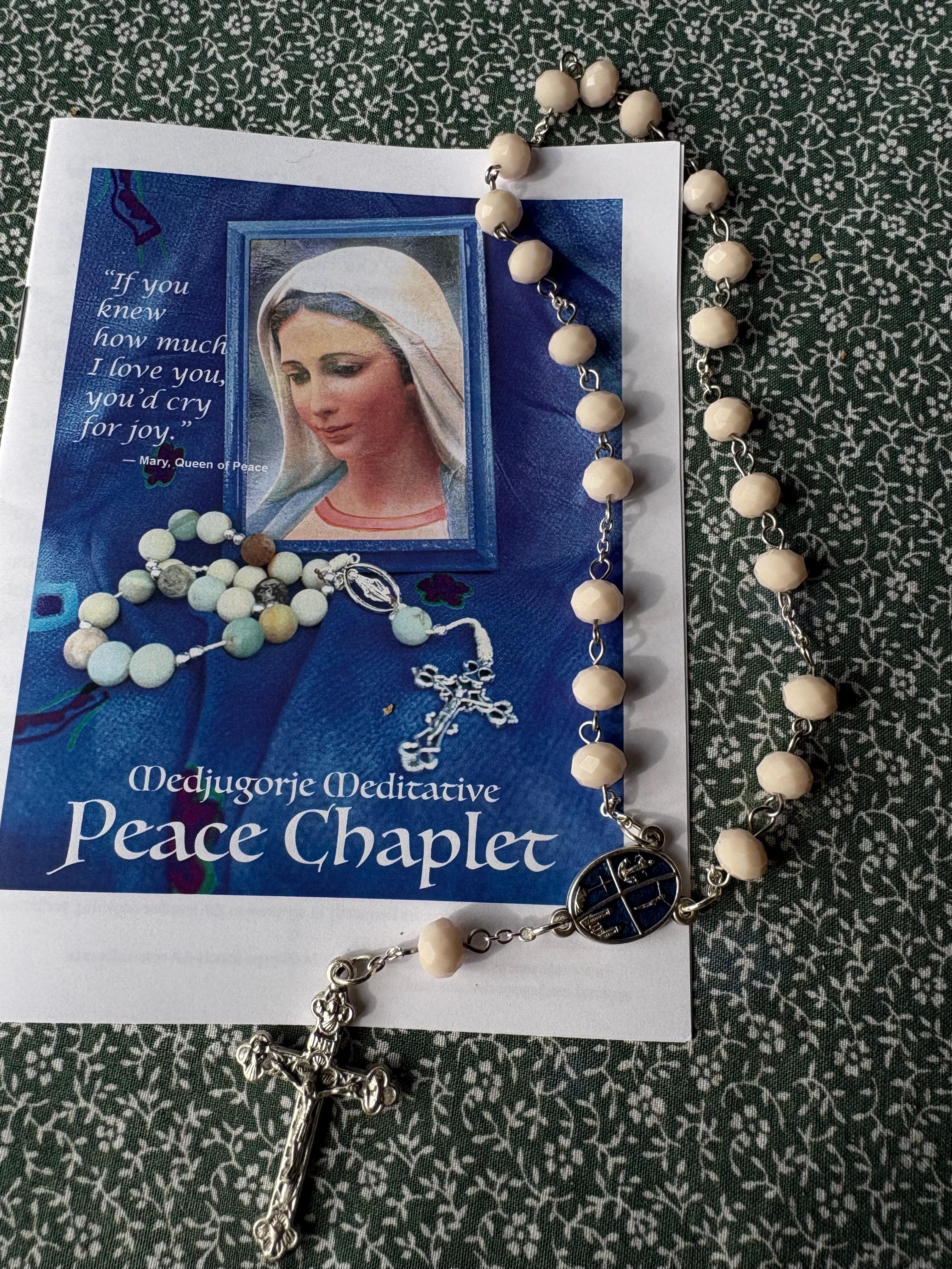 Medjugorje Peace Rosary and Meditative Prayer Booklet - Etsy