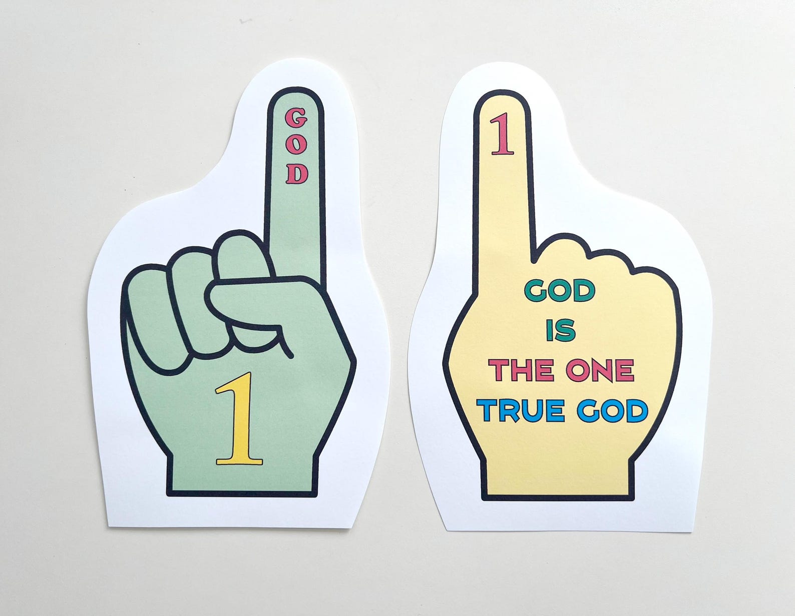 God is the One True God Bible Craft | Glove Printable | Kids Sunday ...