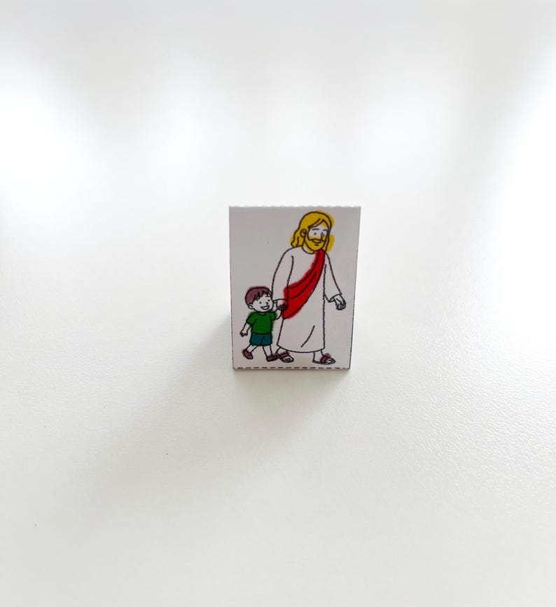 Follow Jesus Magnet Craft for Kids: Bible Activity, Sunday School Paper ...