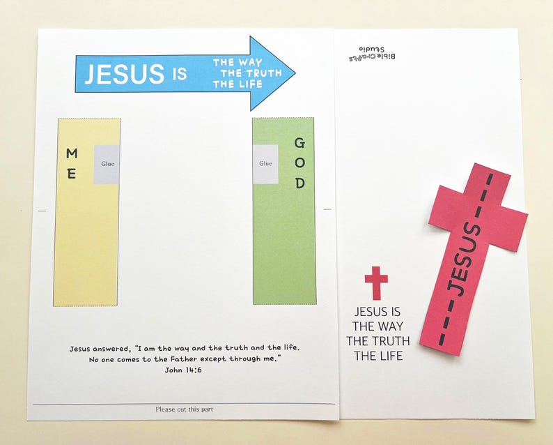 Jesus Bible Craft for Kids: Sunday School Activity (PDF Downloadable ...
