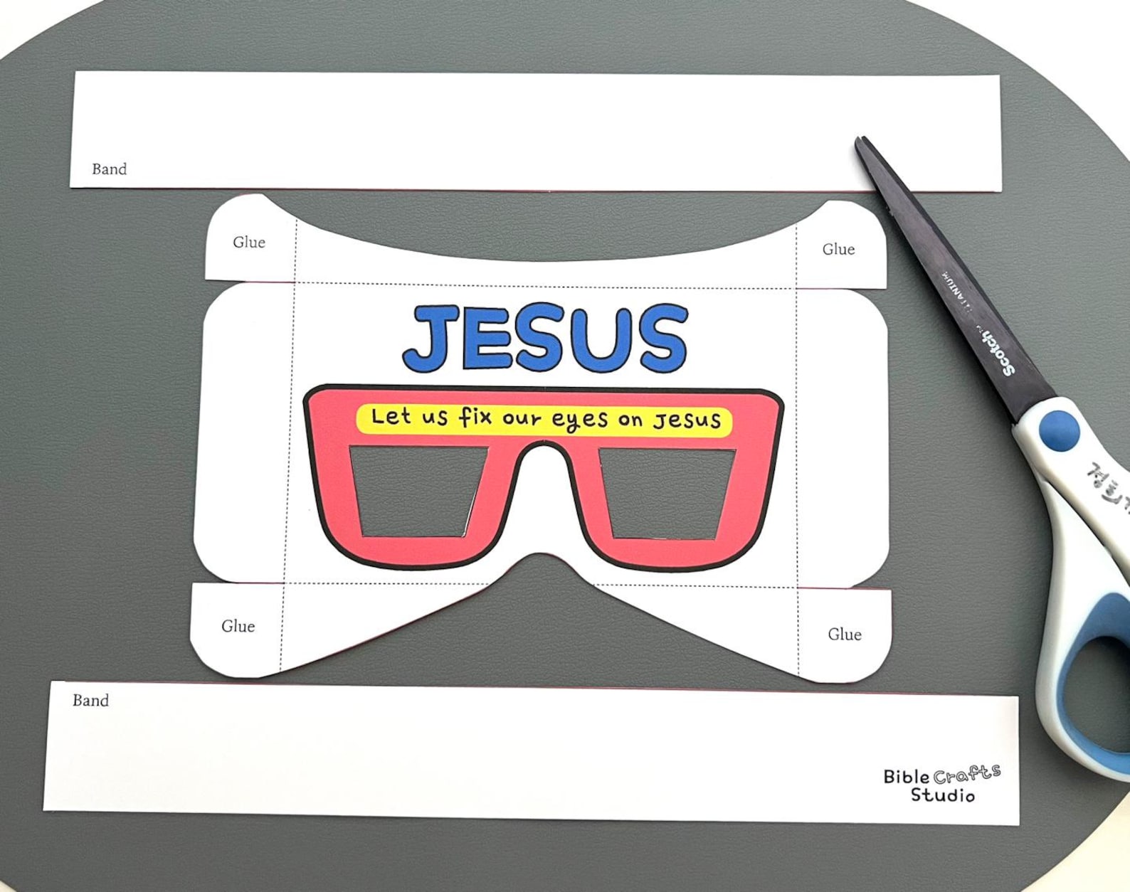 Jesus Goggles Craft: Bible Kids Sunday School Activity (PDF Pattern - Etsy
