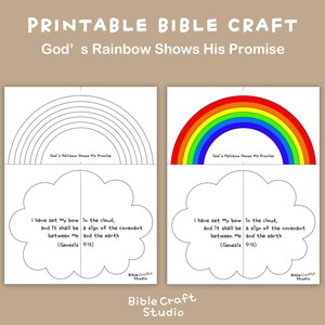 Noah's Rainbow, God's Rainbow, God's Promise, Rainbow Craft, Sunday ...