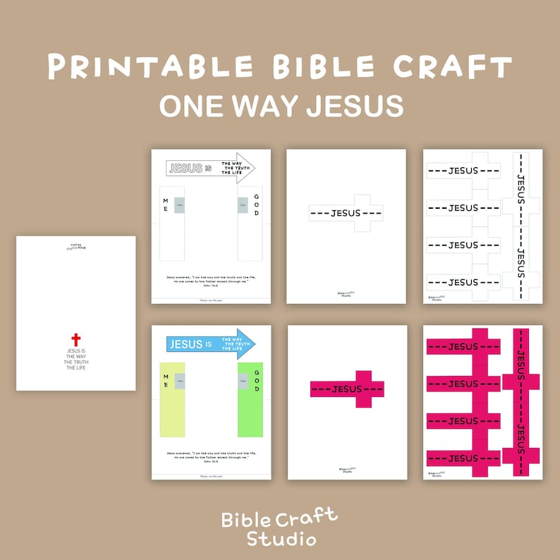 Jesus Bible Craft for Kids: Sunday School Activity (PDF Downloadable ...