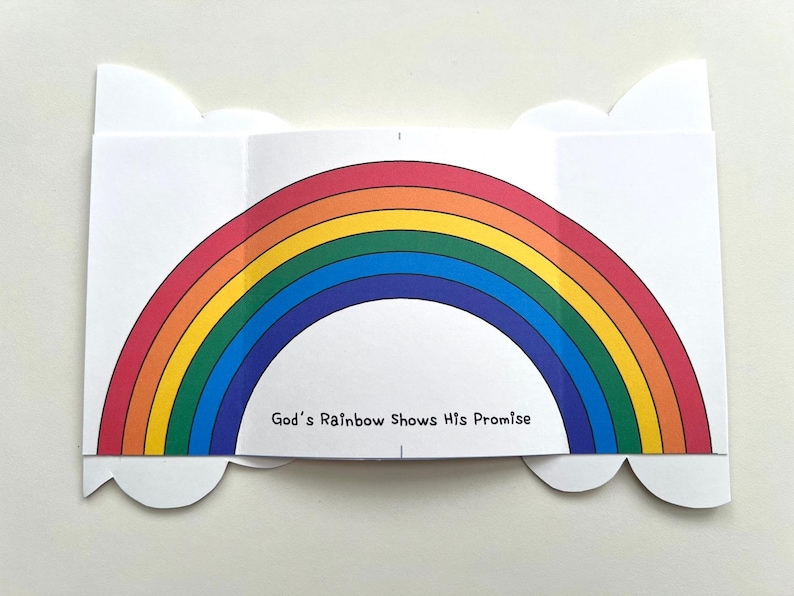 Noah's Rainbow, God's Rainbow, God's Promise, Rainbow Craft, Sunday ...