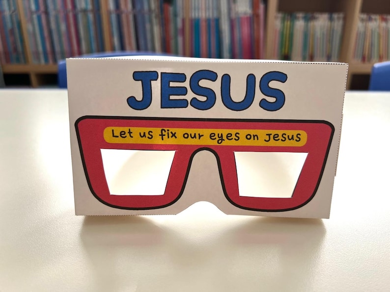 Jesus Goggles, Let's Look at Jesus Goggles, Glasses, Bible Kids Craft ...