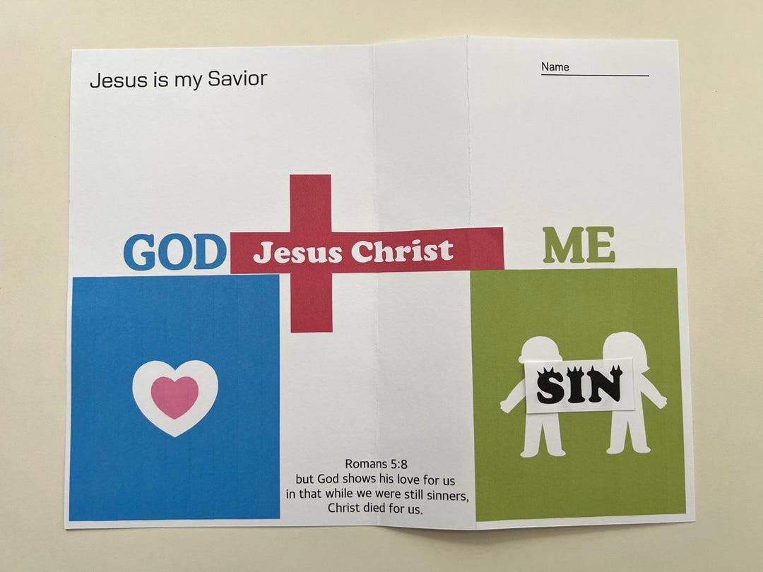 Salvation Craft, Jesus is My Savior Craft, Christ Died for Us Craft ...