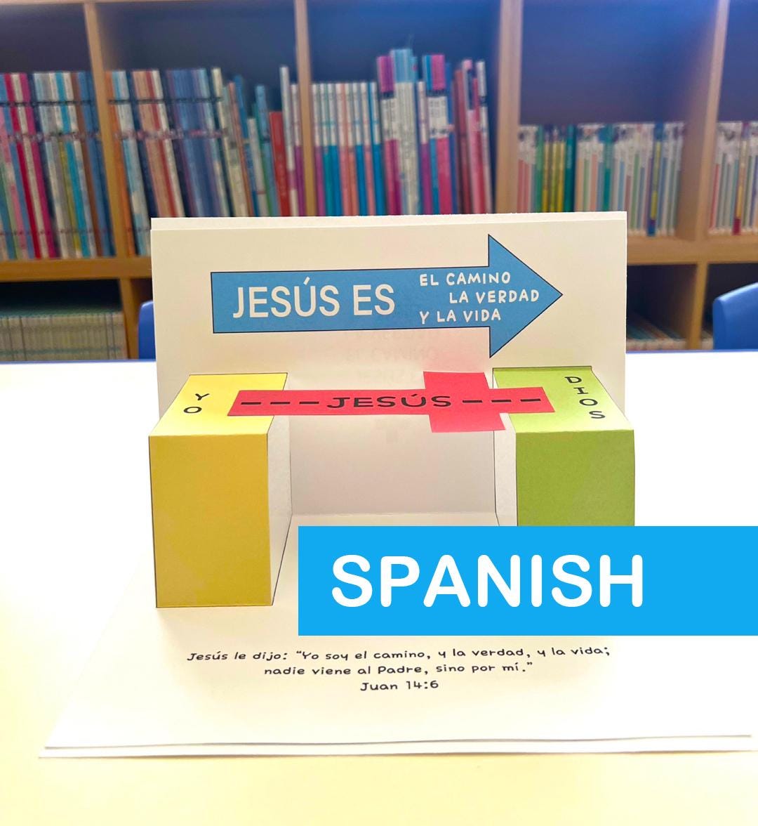 Jesus Bible Craft for Kids: One Way Cross Activity (PDF Pattern) - Etsy