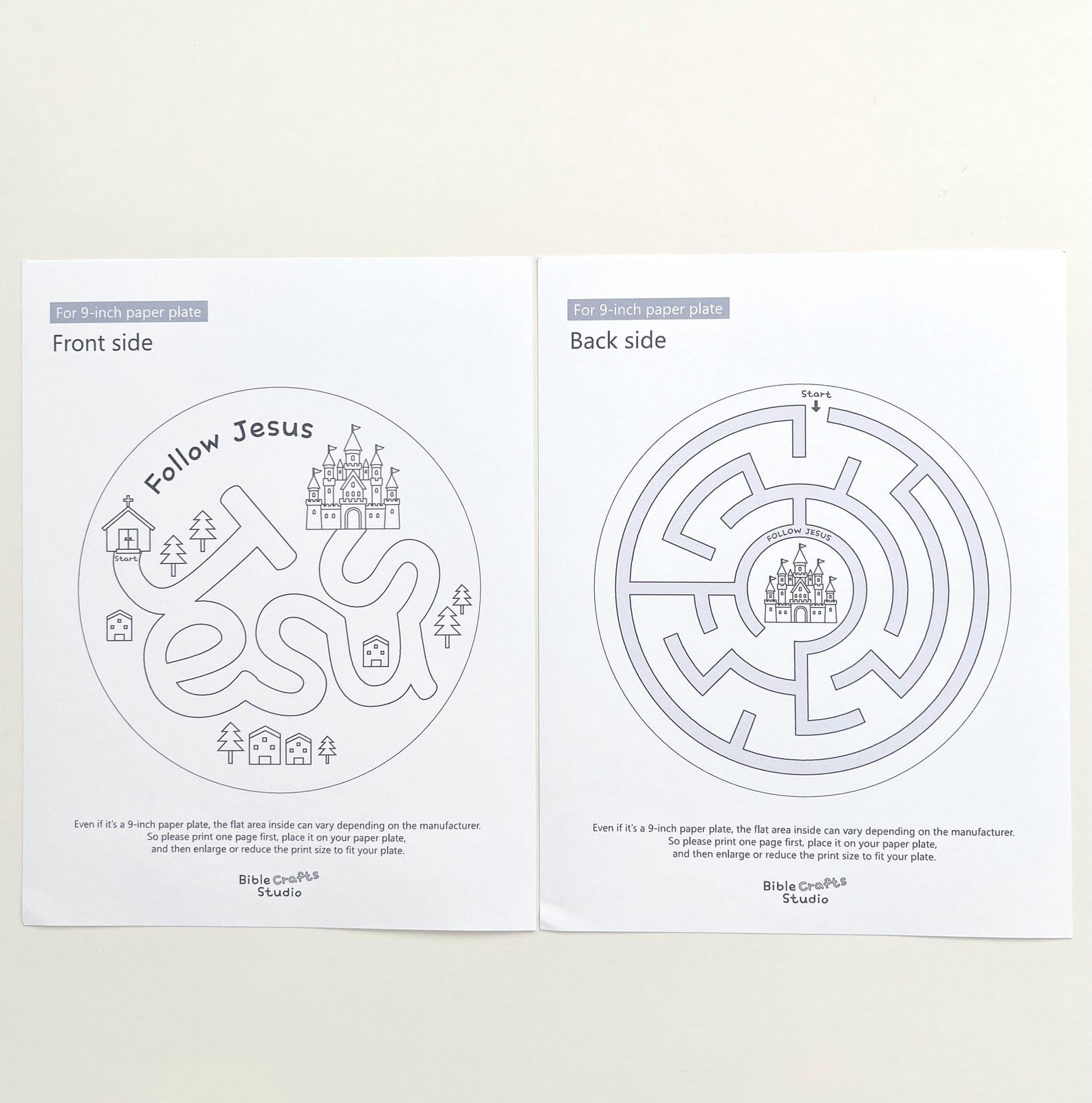 Follow Jesus Magnet Craft for Kids: Bible Activity, Sunday School Paper ...