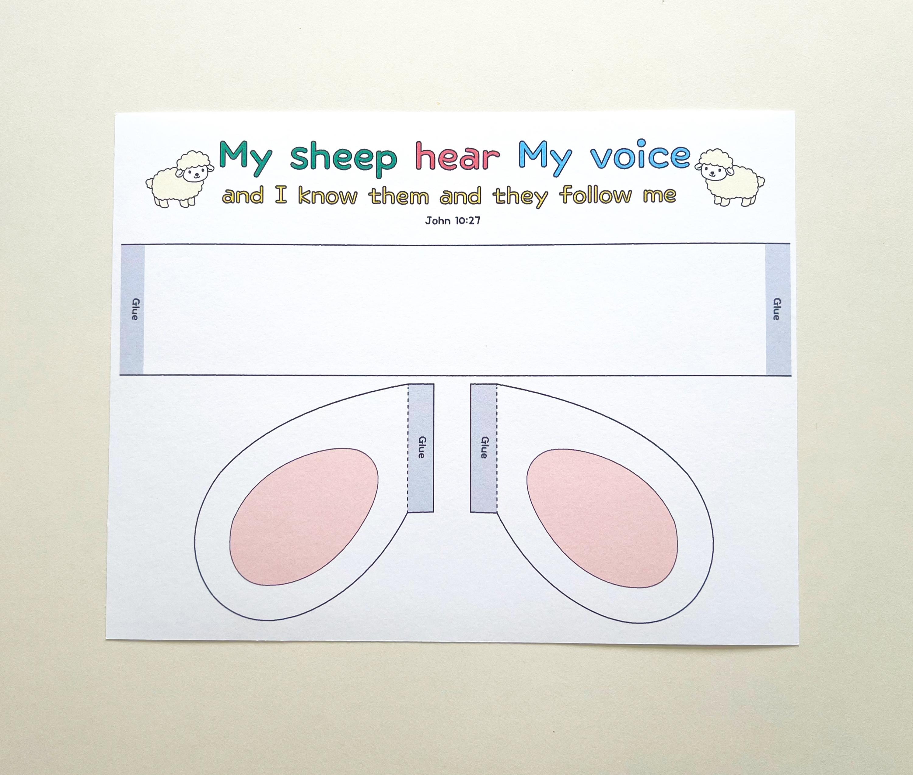 Printable Sheep Headband Craft | Lamb Ears Headband | Kids Bible ...