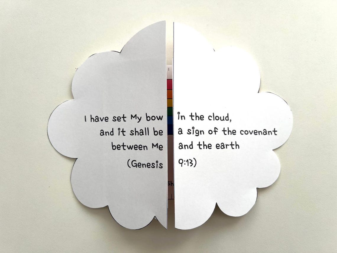 Noah's Rainbow, God's Rainbow, God's Promise, Rainbow Craft, Sunday ...
