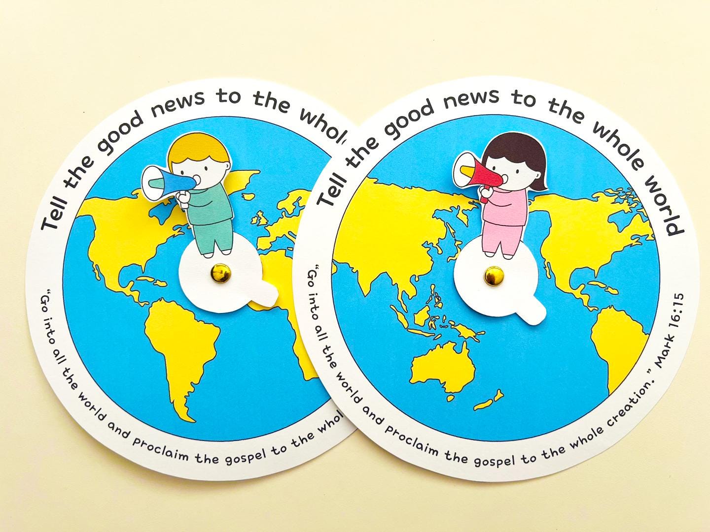 Tell the Good News Craft: Gospel Map Wheel (DIY Printable Activity - Etsy