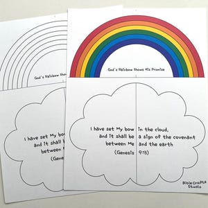 Noah's Rainbow, God's Rainbow, God's Promise, Rainbow Craft, Sunday ...