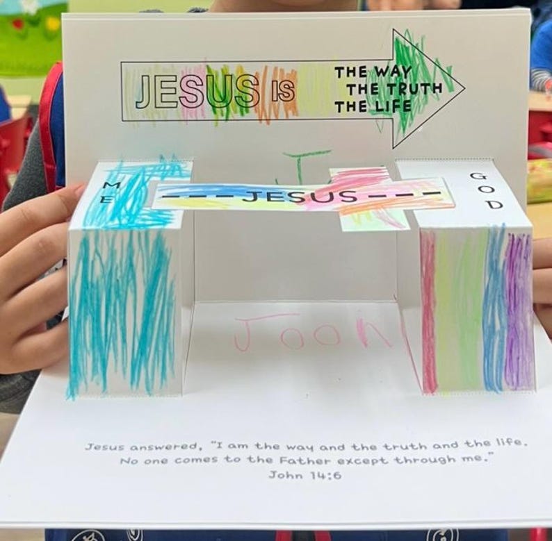 Jesus Bible Craft for Kids: Sunday School Activity (PDF Downloadable ...