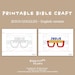 Jesus Goggles Craft: Bible Kids Sunday School Activity (PDF Pattern - Etsy