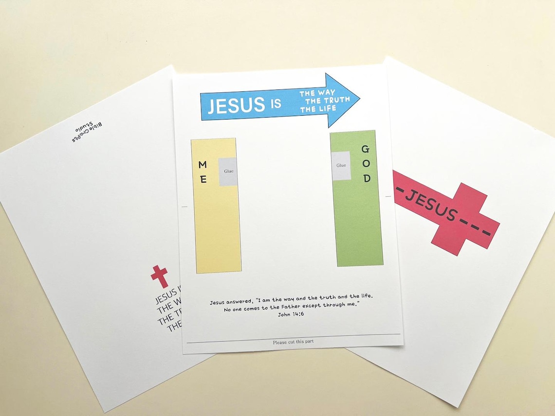 Jesus Bible Craft for Kids: Sunday School Activity (PDF Downloadable ...