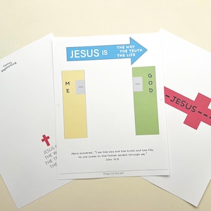 Jesus Bible Craft for Kids: Sunday School Activity (PDF Downloadable ...