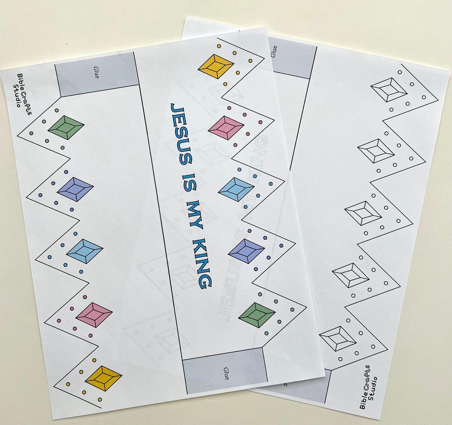 Jesus is My King Crown: Printable Sunday School Craft (PDF Download - Etsy