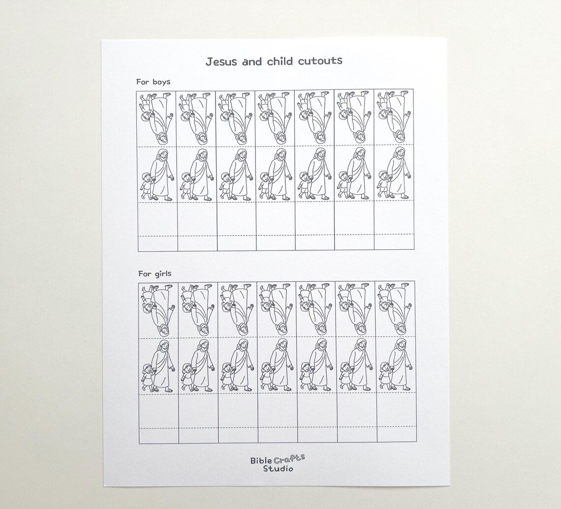 Follow Jesus Magnet Craft for Kids: Bible Activity, Sunday School Paper ...