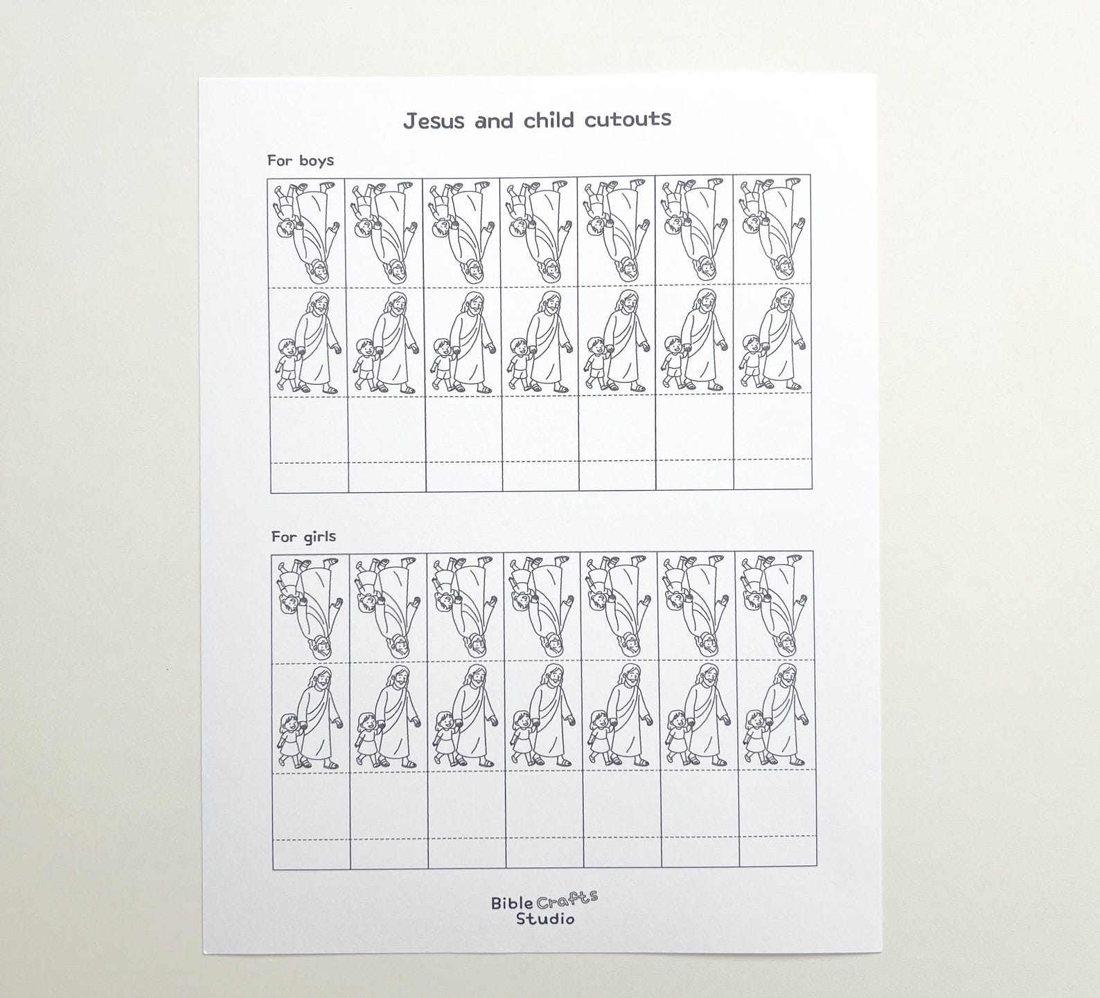Follow Jesus Magnet Craft for Kids: Bible Activity, Sunday School Paper ...