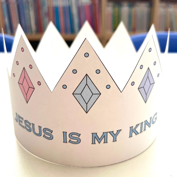Jesus is King Printable Crowns - Etsy