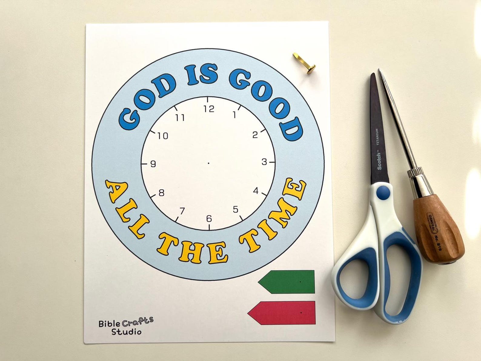 God is Good All the Time | Clock Craft, Sunday School Bible Craft ...