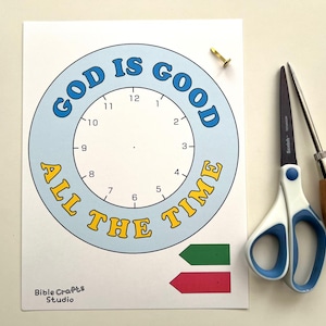 God is Good All the Time | Clock Craft, Sunday School Bible Craft ...