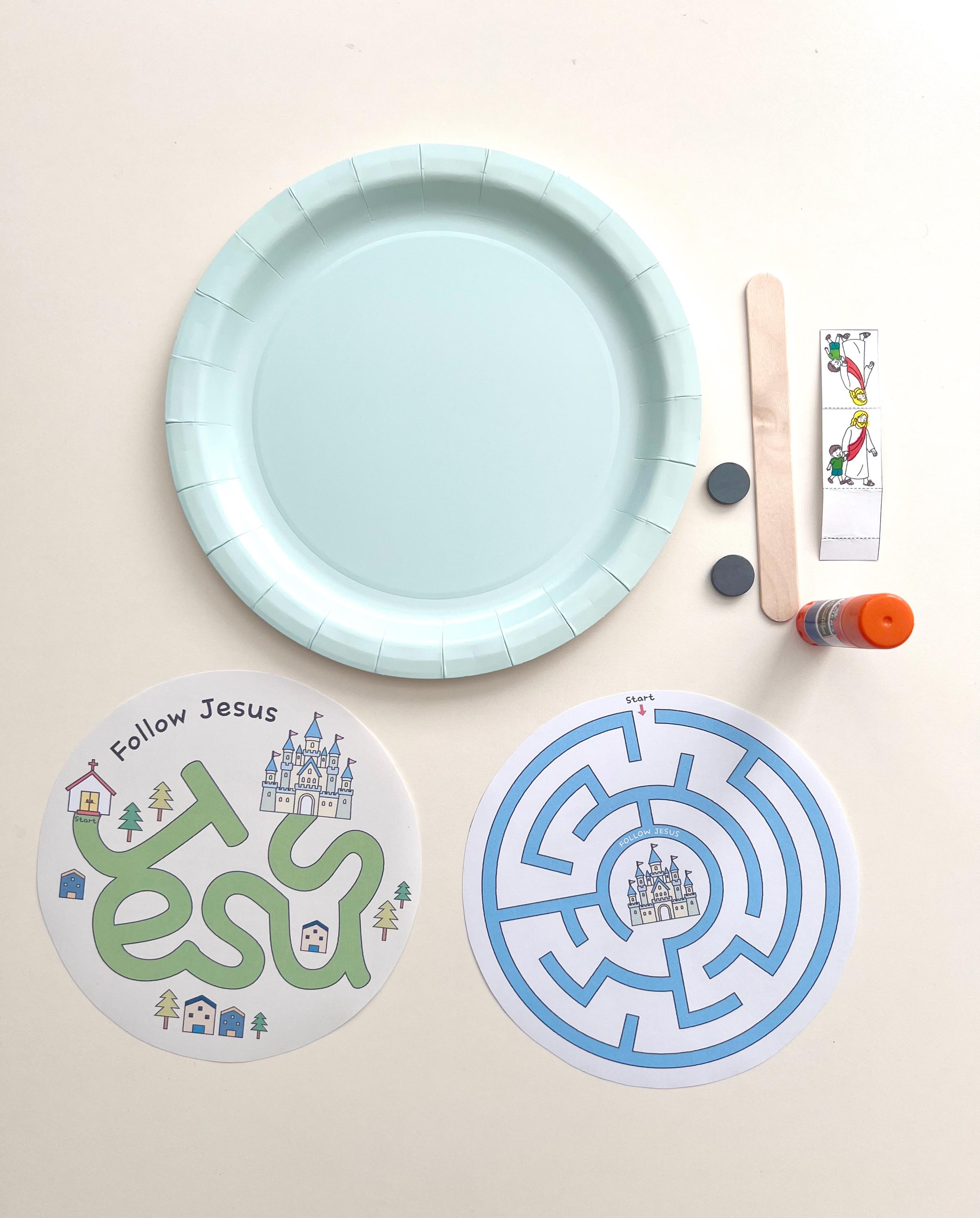 Follow Jesus Magnet Craft for Kids: Bible Activity, Sunday School Paper ...